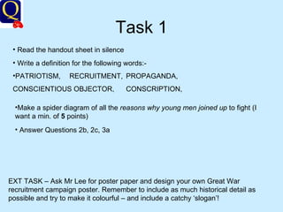 Recruitment WWI | PPT