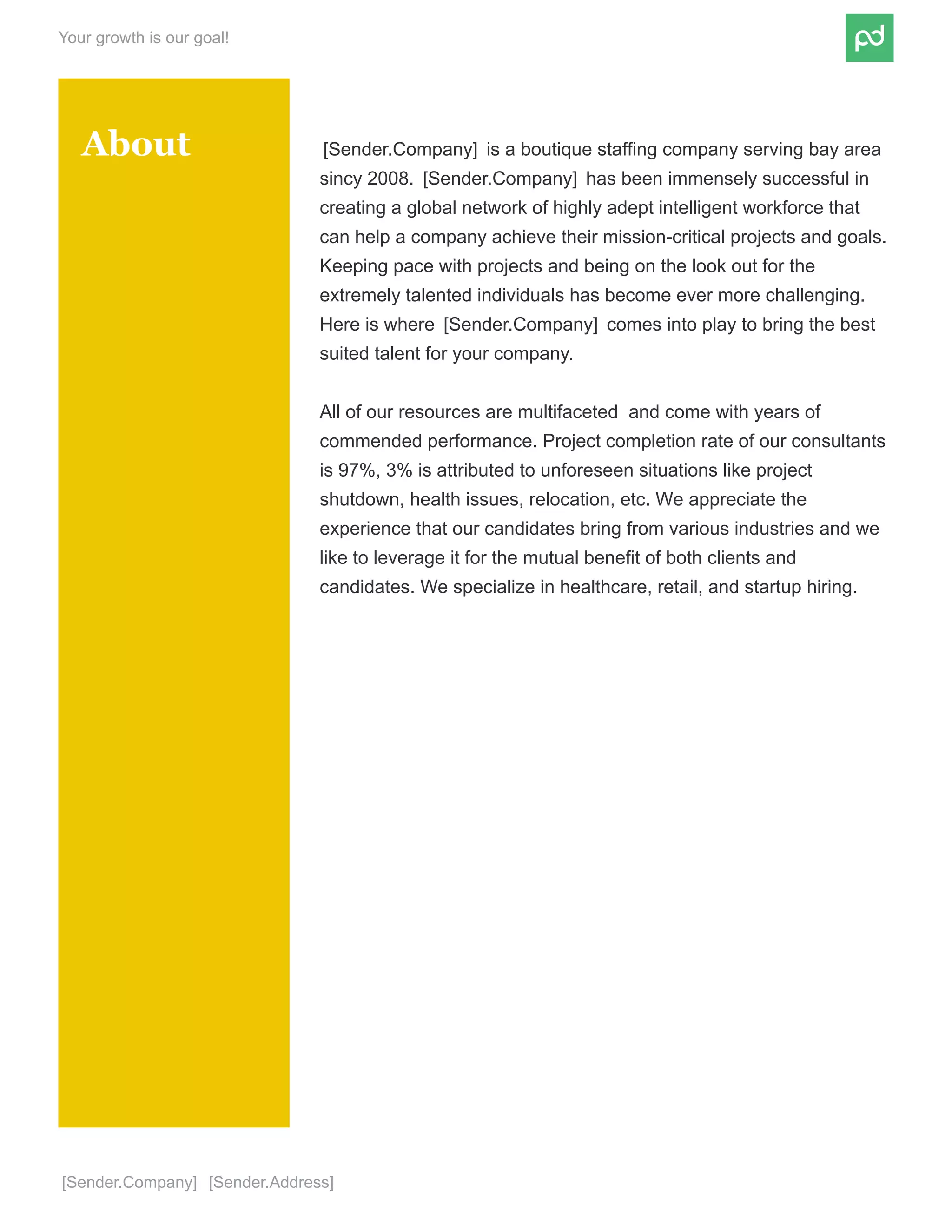 Recruitment agency template | PDF