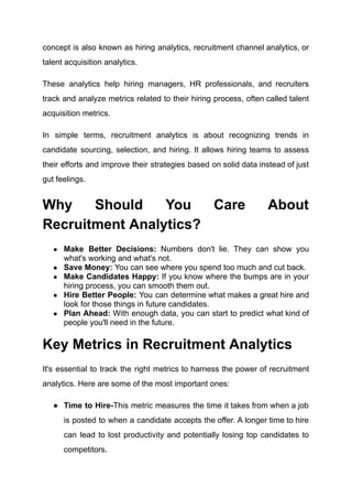 Recruitment Analytics_ A Complete Guide to Making Data-Driven Hiring Decisions.pdf