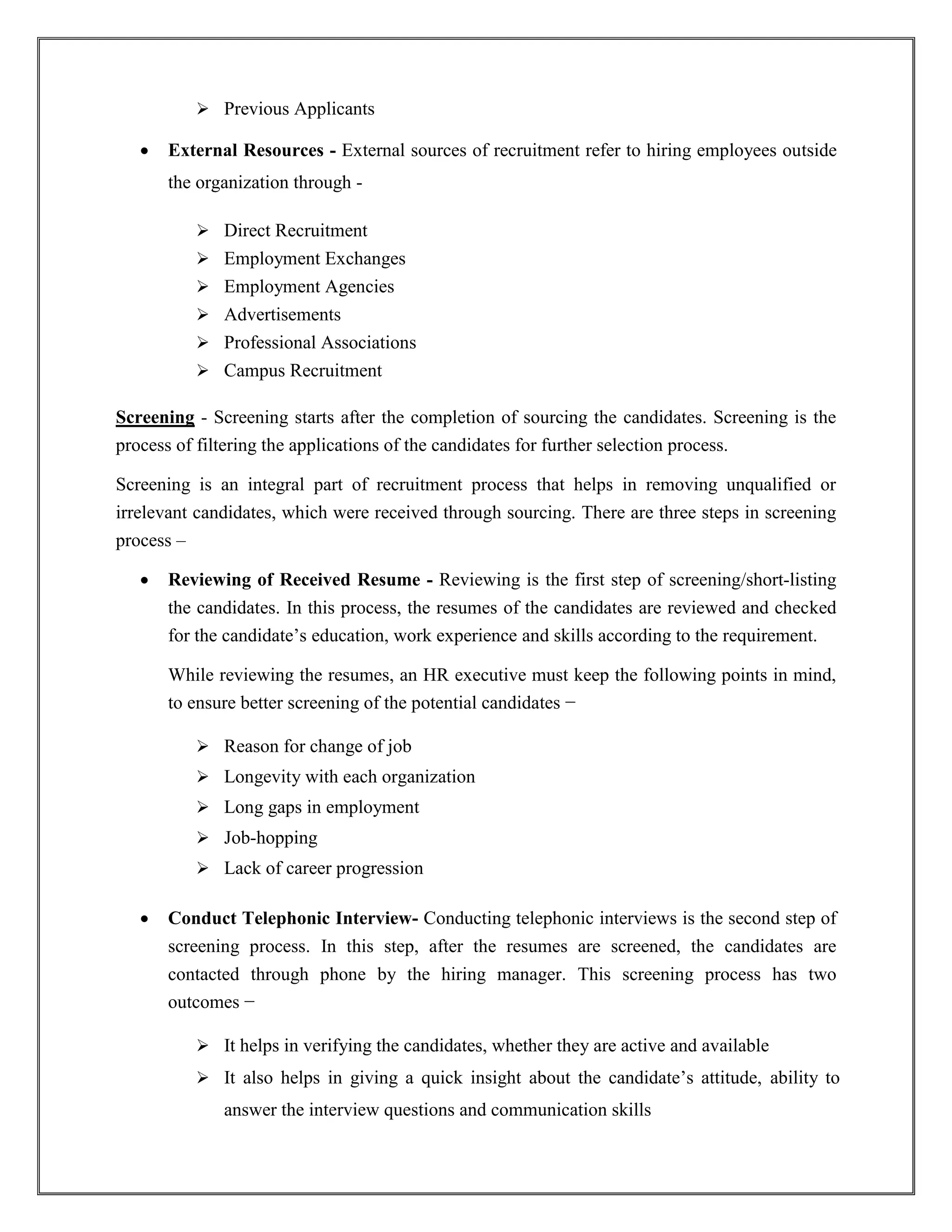 Recruitment and hiring process with process flow diagram | PDF