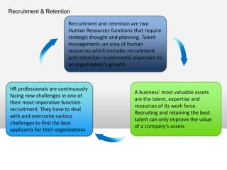 Recruitment and retention yvonne james | PPT