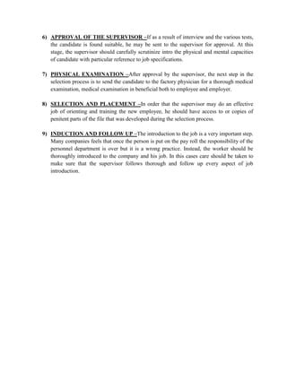 Recruitment and selection | DOCX