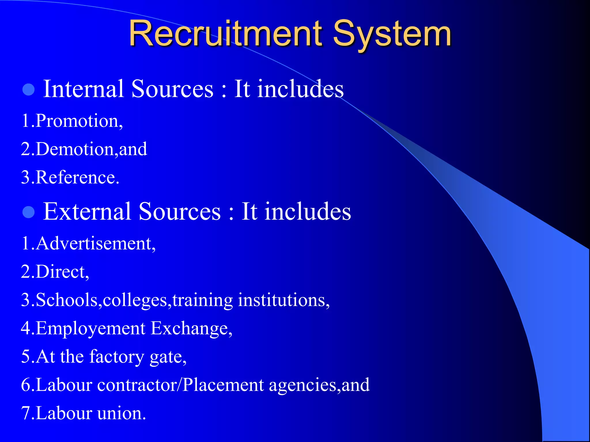 Recruitment and selection | PPTX