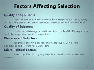 Recruitment and selection | PPT
