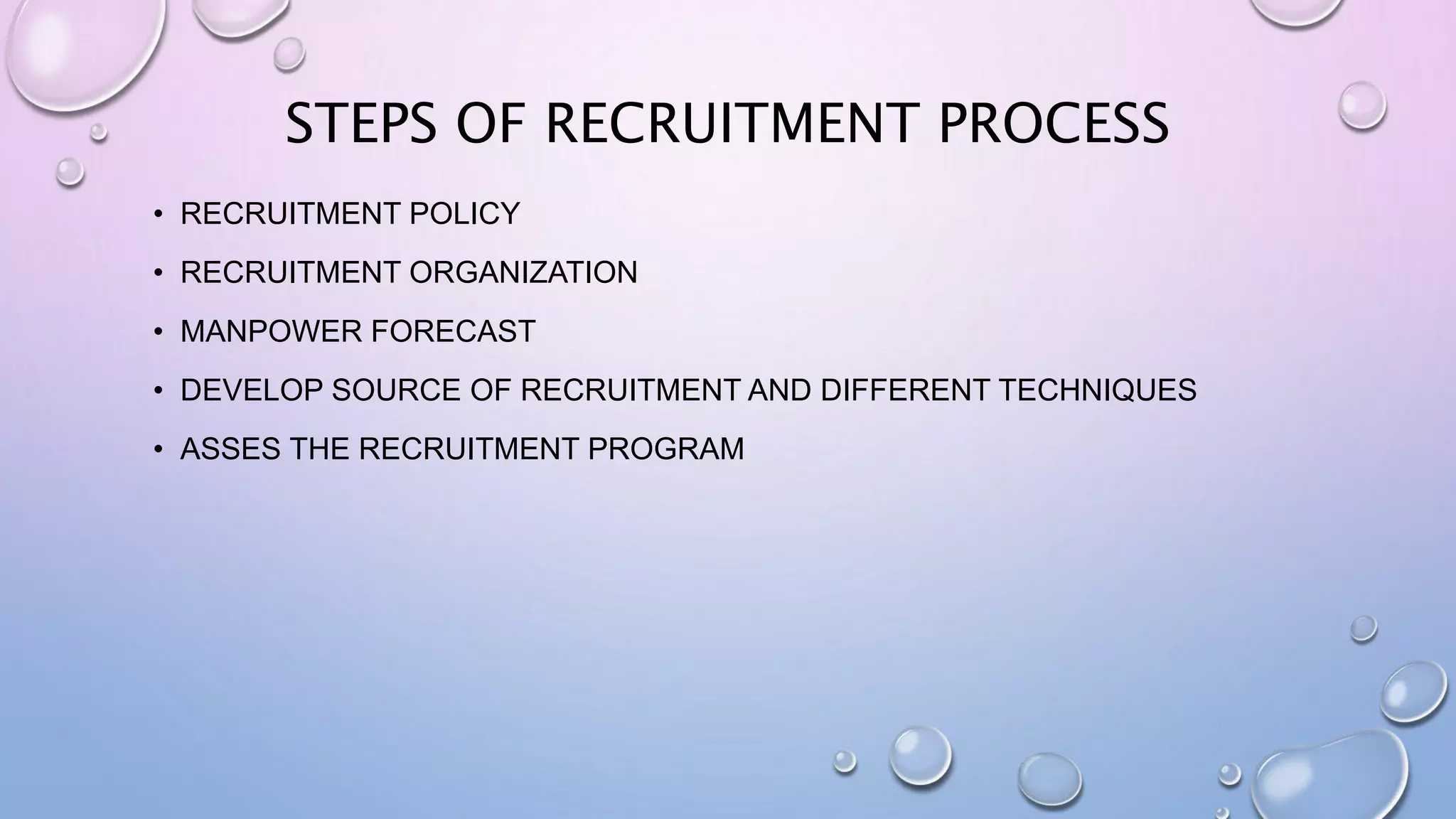 Recruitment and selection | PPTX | Human Resources | Business