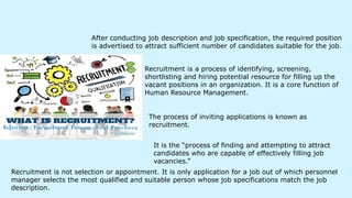Recruitment and selection | PPT