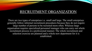 Recruitment and selection | PPTX | Resume Writing and Advice | Job Search