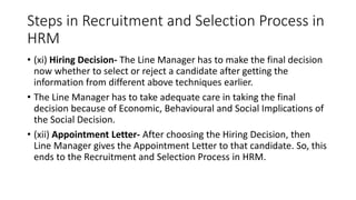 Recruitment and Selection | PPT
