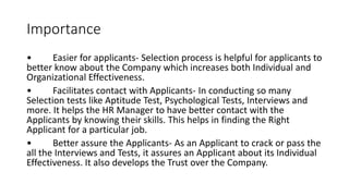 Recruitment and Selection | PPT