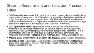 Recruitment and Selection | PPT