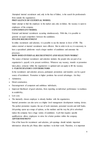 RECRUITMENT AND SELECTION.docx | Human Resources | Business