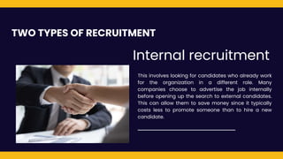 Recruitment and selection in personnel management | PPTX