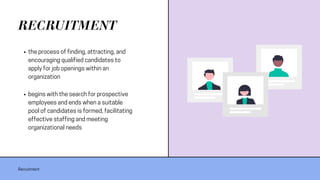 Recruitment and Selection in Human Resource | PPT