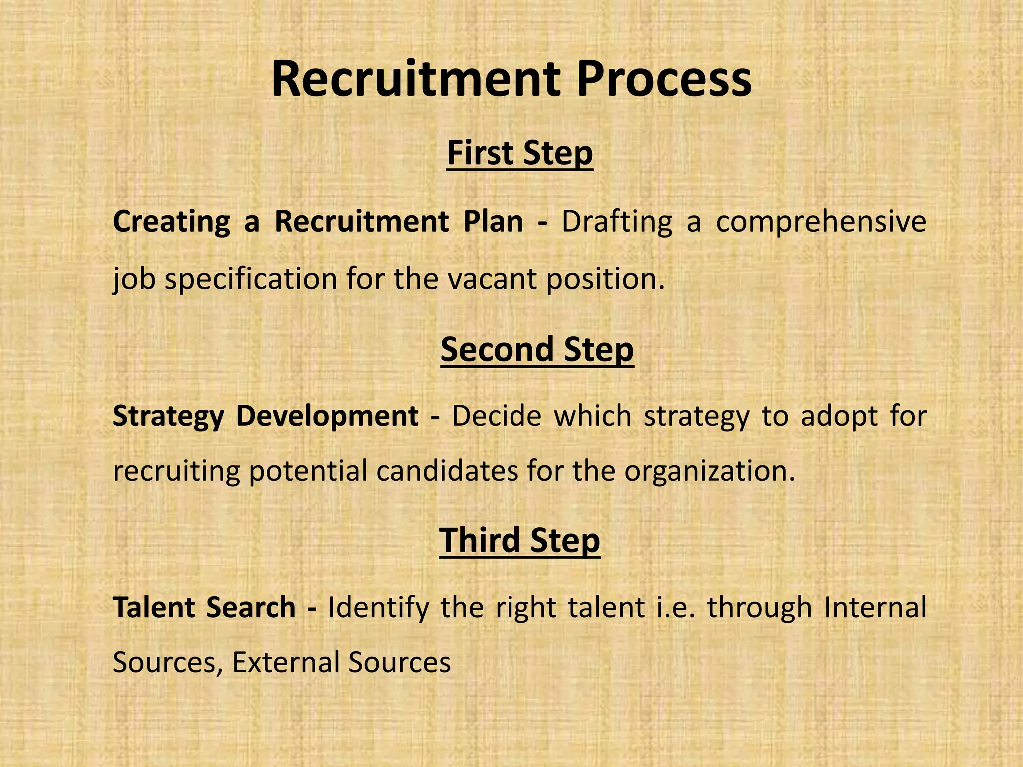 Recruitment and Selection | PPTX