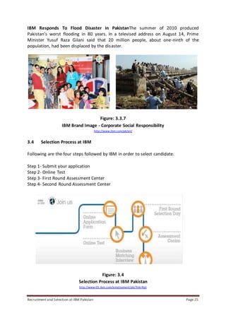 Recruitment and selection at ibm pakistan | DOCX