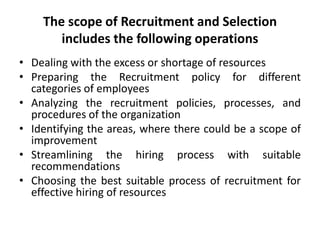 Recruitment and Selection Process | PPTX