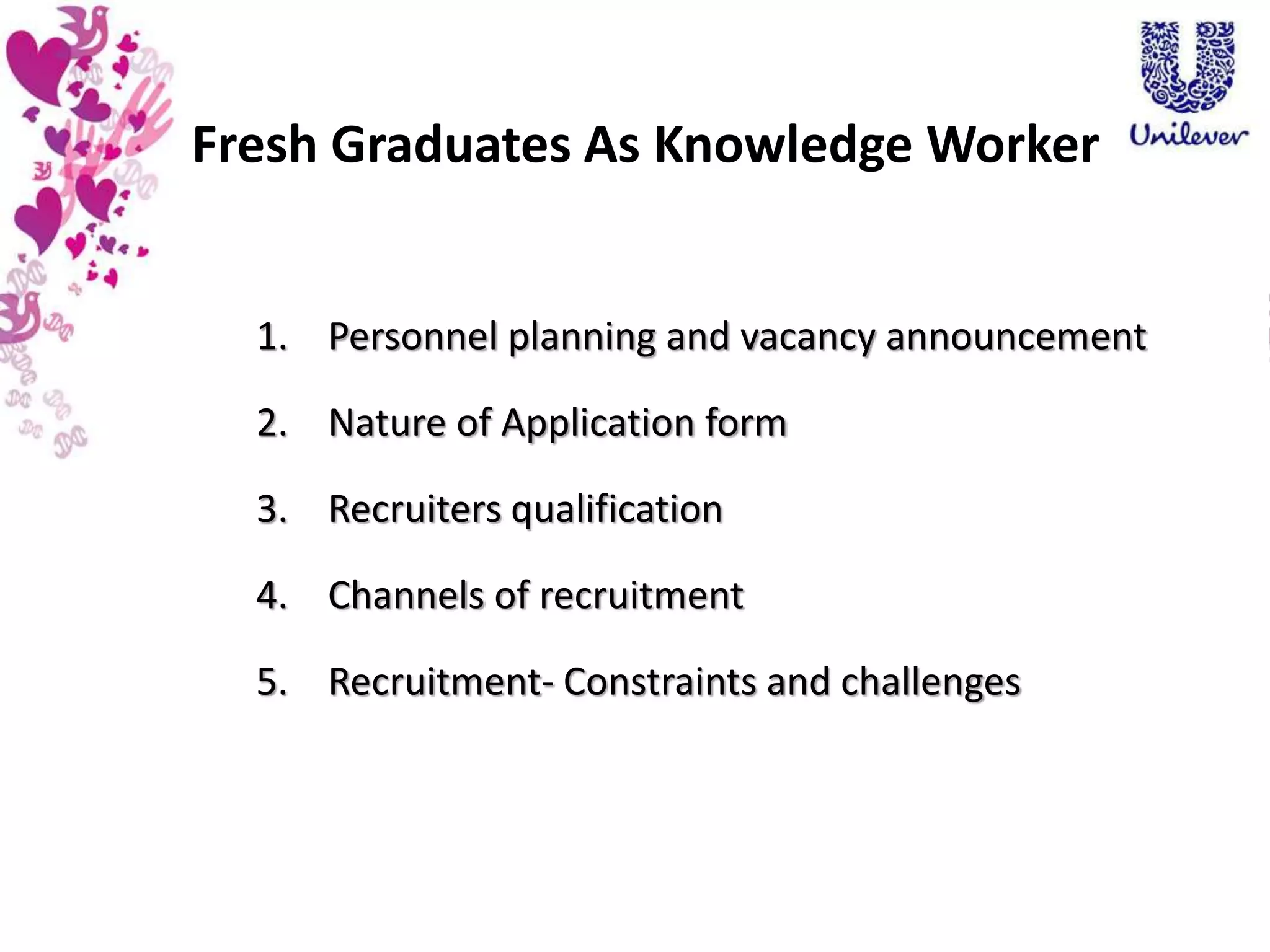 Recruitment and Selection Process-Unilever | PPTX