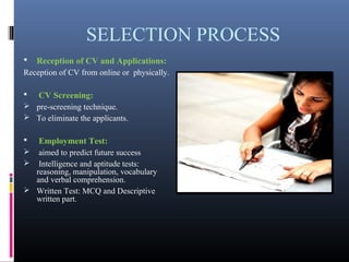 Recruitment and selection process of eastern bank ltd. | PPT