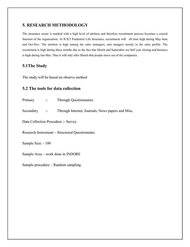 Recruitment and selection process synopsis