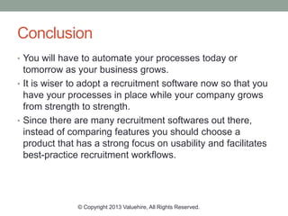 Recruitment Automation Benefits | PPT