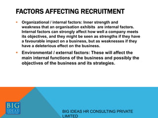 Recruitment Overview By Big Ideas | PPT