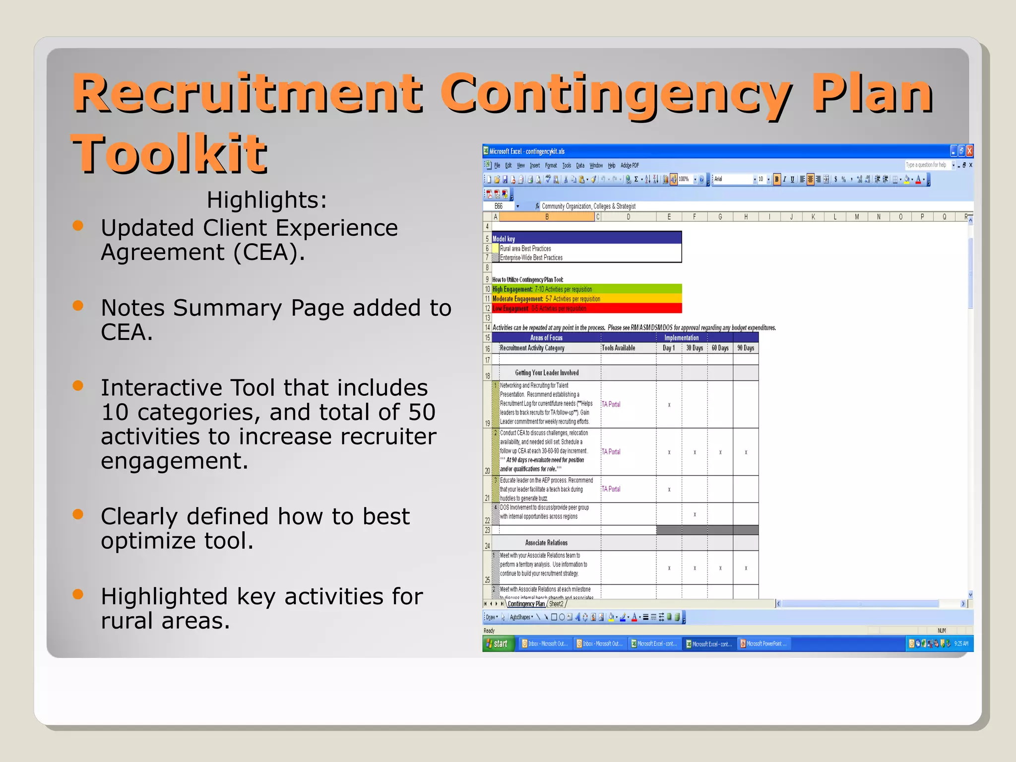Recruitment contingency plan | PPT