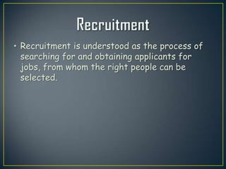 Recruitment drive | PPT