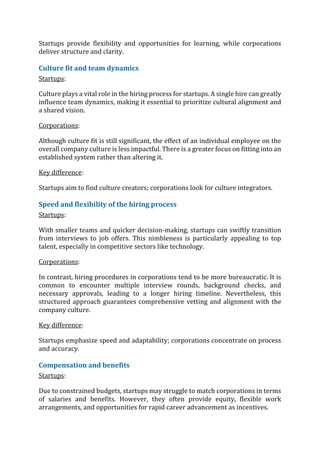 Recruitment For Startups Vs. Corporations – Key Differences And ...