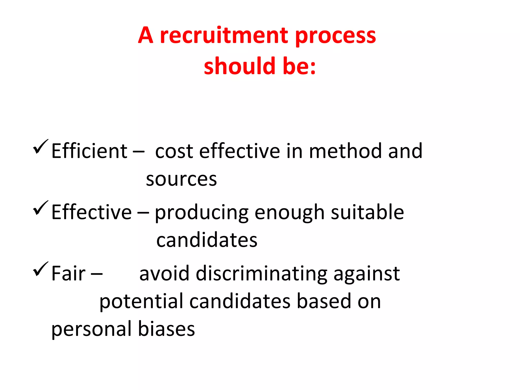 Recruitment, Hiring And Retention | PPT