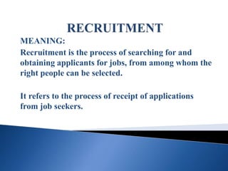 Recruitment | PPT
