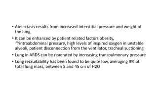 Recruitment maneuvers in ards | PPTX
