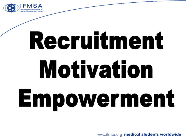 Recruitment, motivation | PPT