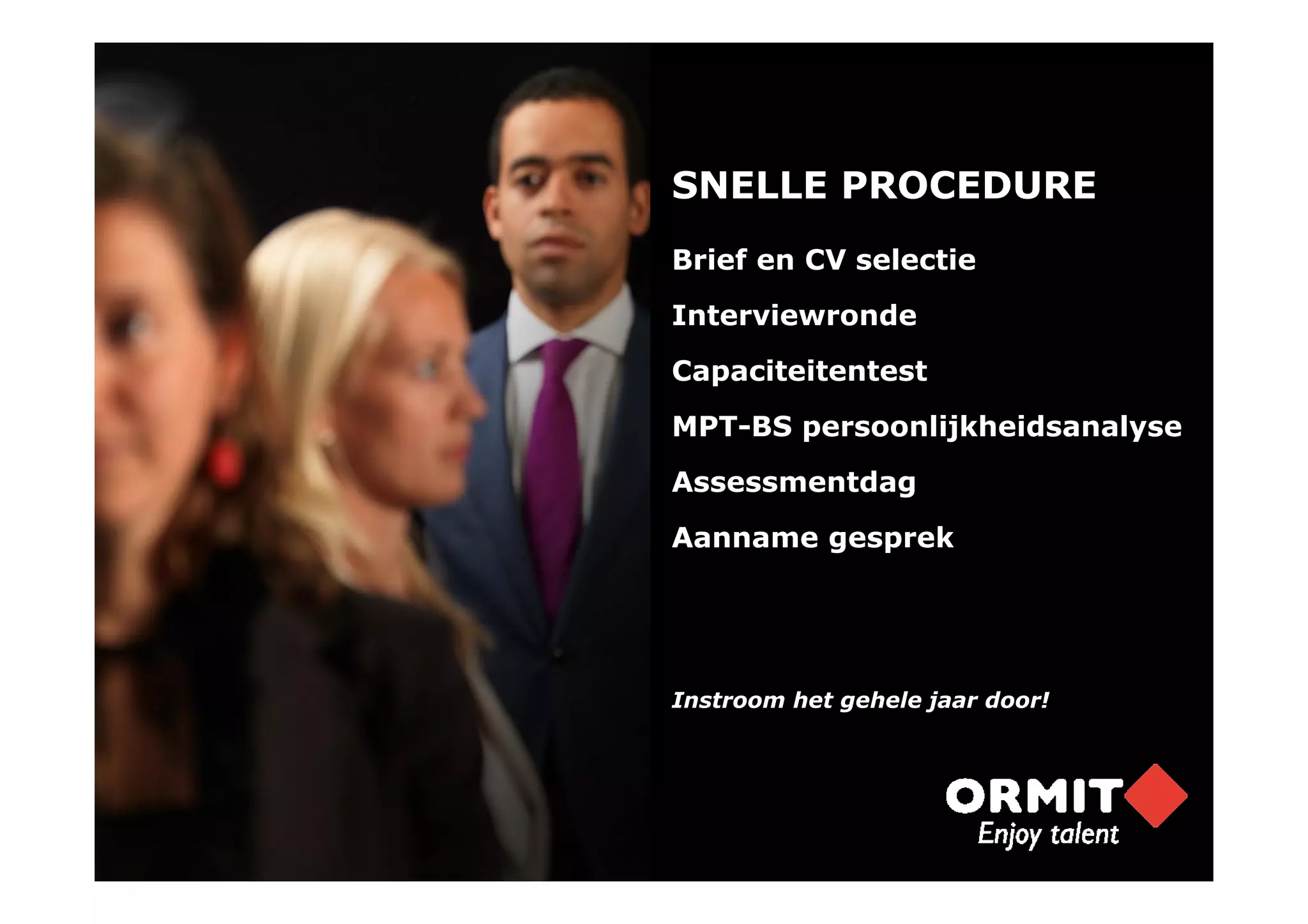 Recruitmentpresentatie ORMIT | PPT