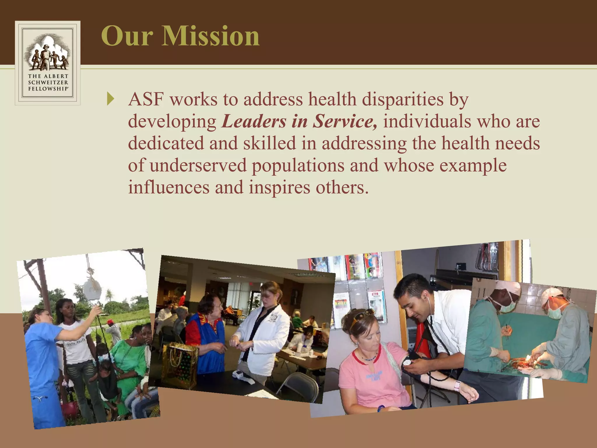 The Albert Schweitzer Fellowship | PPT