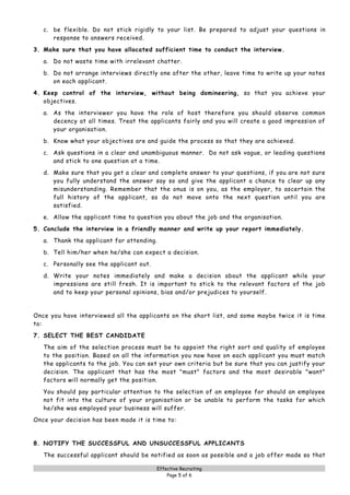 Recruitment process | DOC