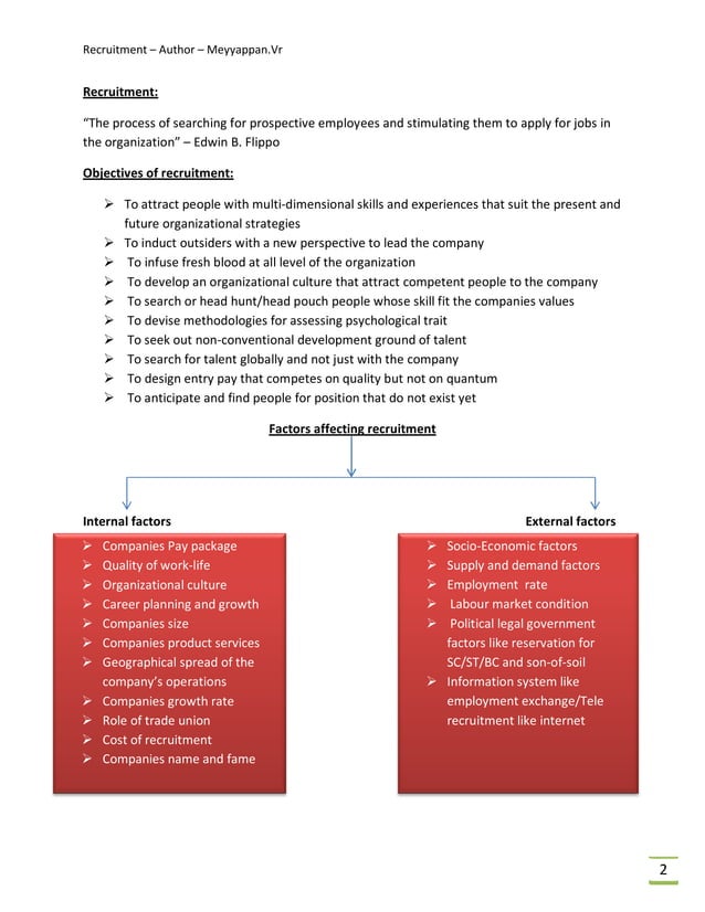 Recruitment process | PDF