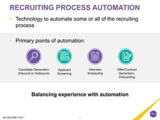 Recruitment Process Automation: Using Technology in High-Volume Hiring ...