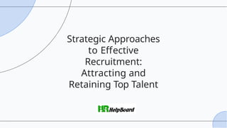 Recruitment Process in HR , Importance of Recruitment | PPTX