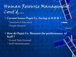 Recruitment process of pepsi | PPTX
