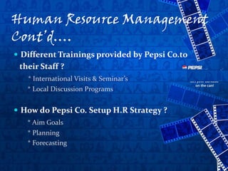 Recruitment process of pepsi | PPTX