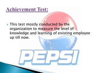 Recruitment process of pepsi revised | PPT