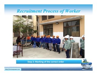 4 Basic steps in the recruitment process [Vietnam manpower JSC] | PDF