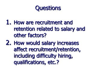 Recruitment, Retention And Teachers | PPT