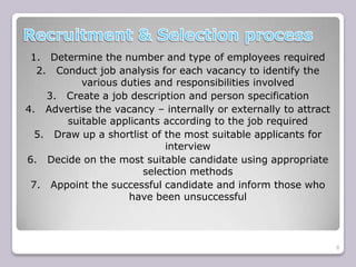 Recruitment & selection | PPTX