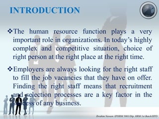 Recruitment& selection | PPT