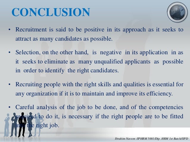 Recruitment& selection