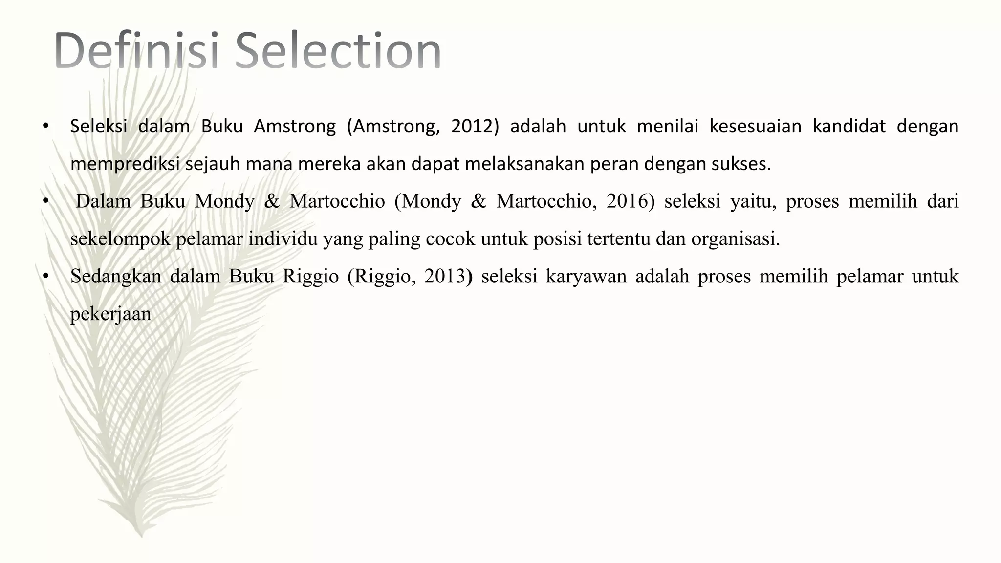 Recruitment & selection | PPTX