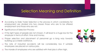 Recruitment & Selection Human Resource PPT | PPT