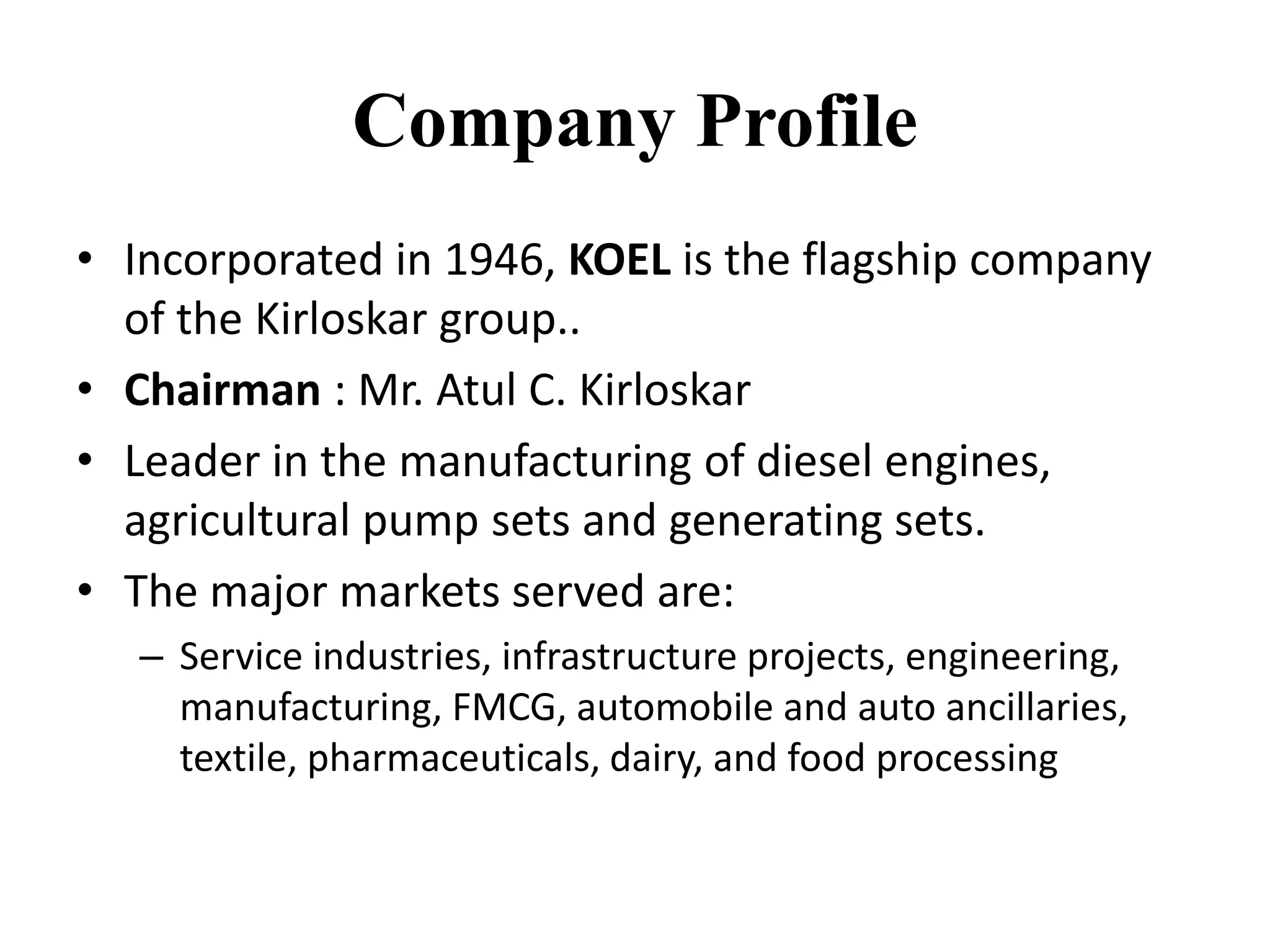 Recruitment & Selection Practice in Kirloskar oil Engines Ltd. | PPTX