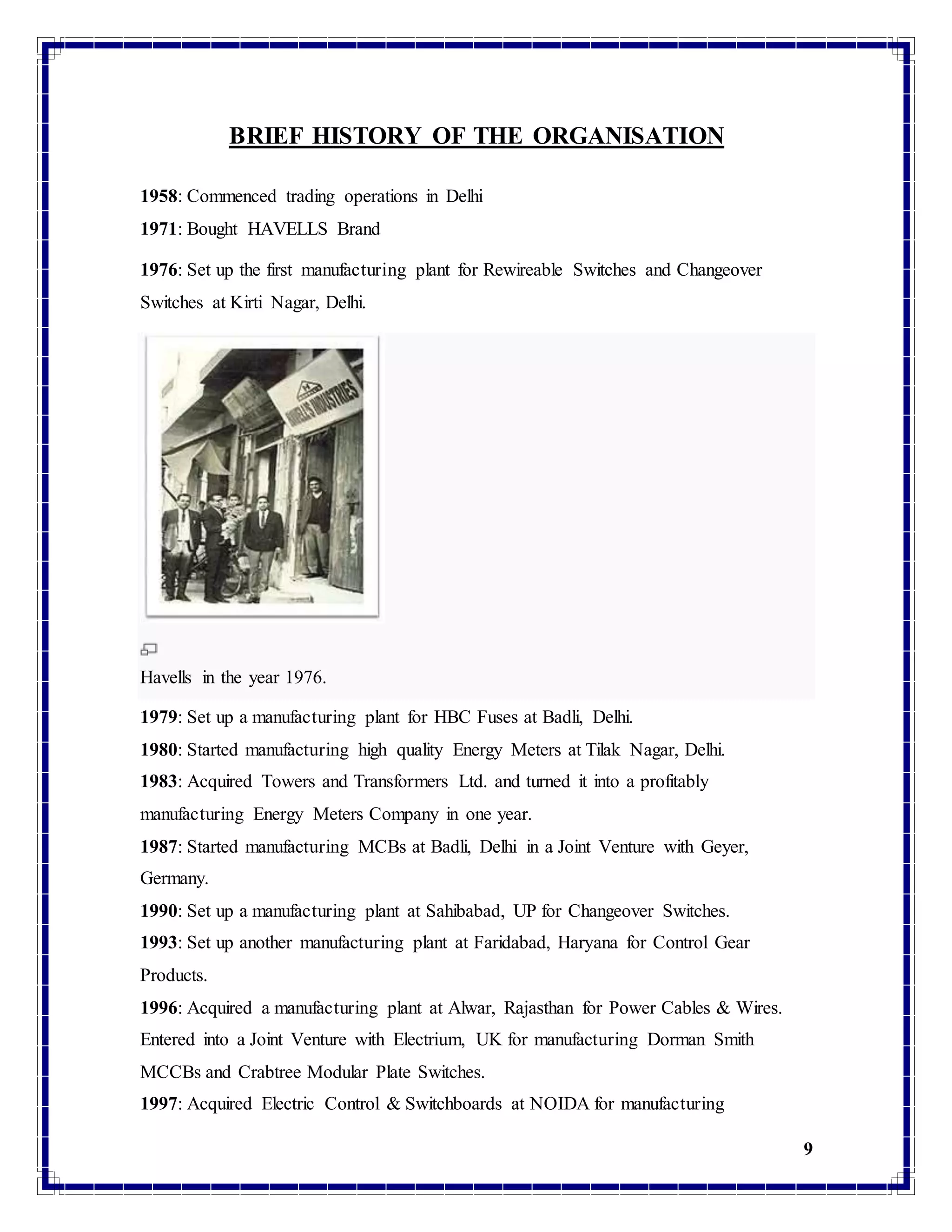 Recruitment & selection procedure at havells india ltd | DOC